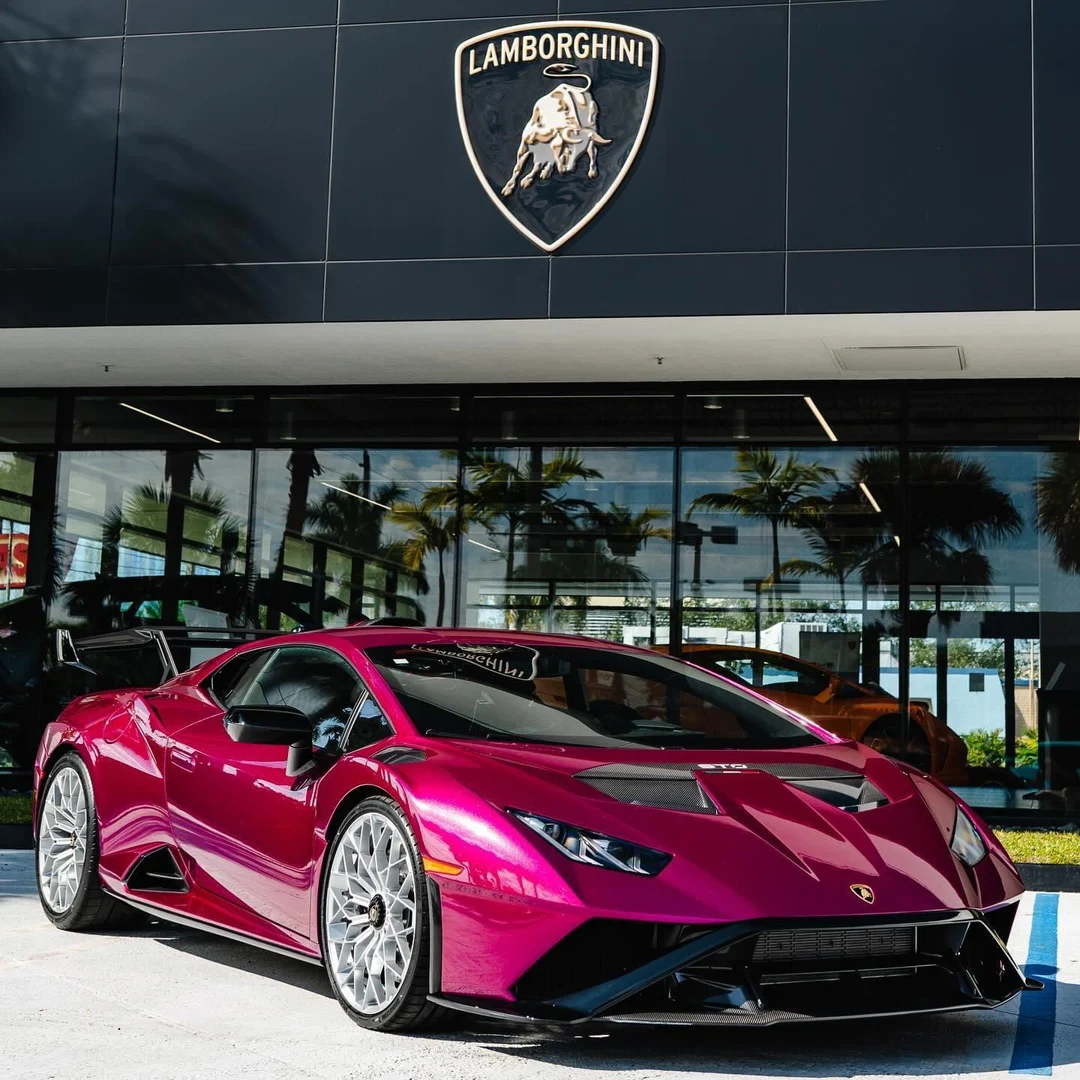 Lamborghini Huracan STO, Viola Bast [1440x1440] | Scrolller