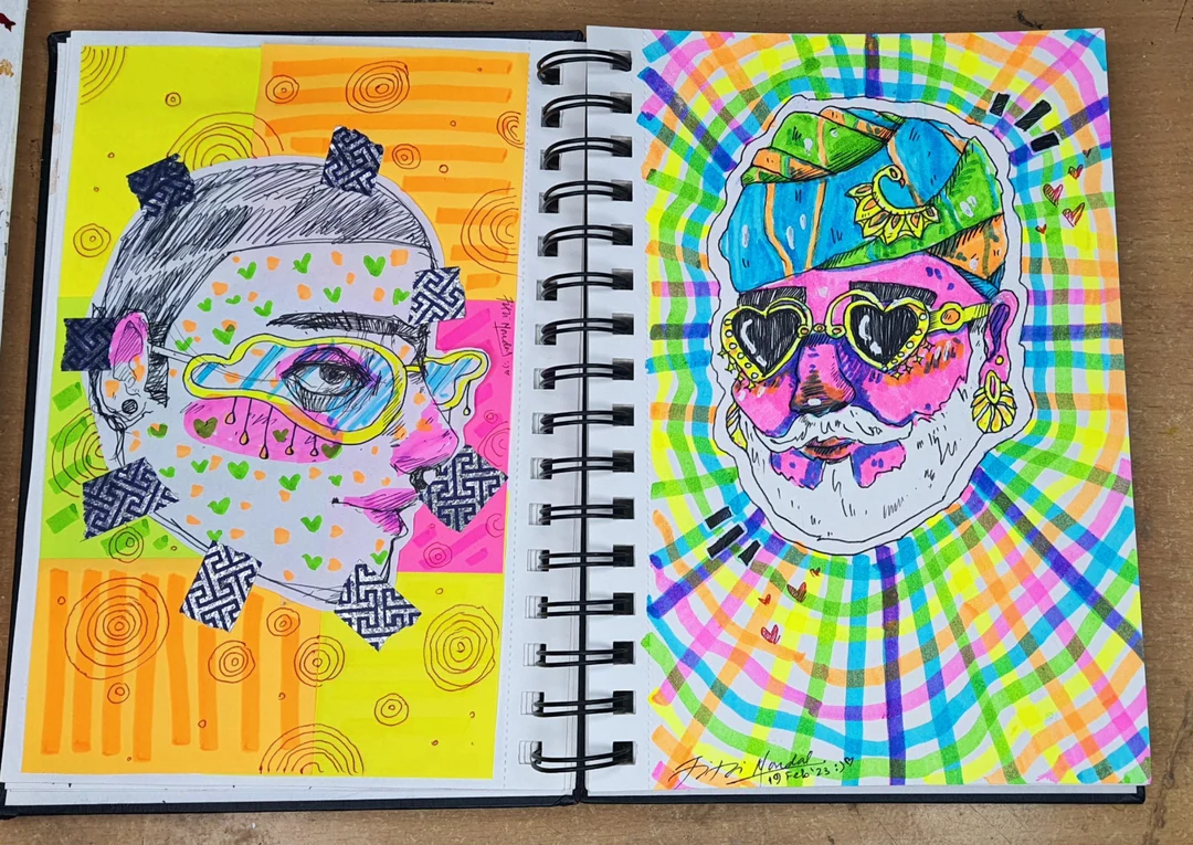 "Distort the convention", Me, Mixed Media, 2023 | Scrolller