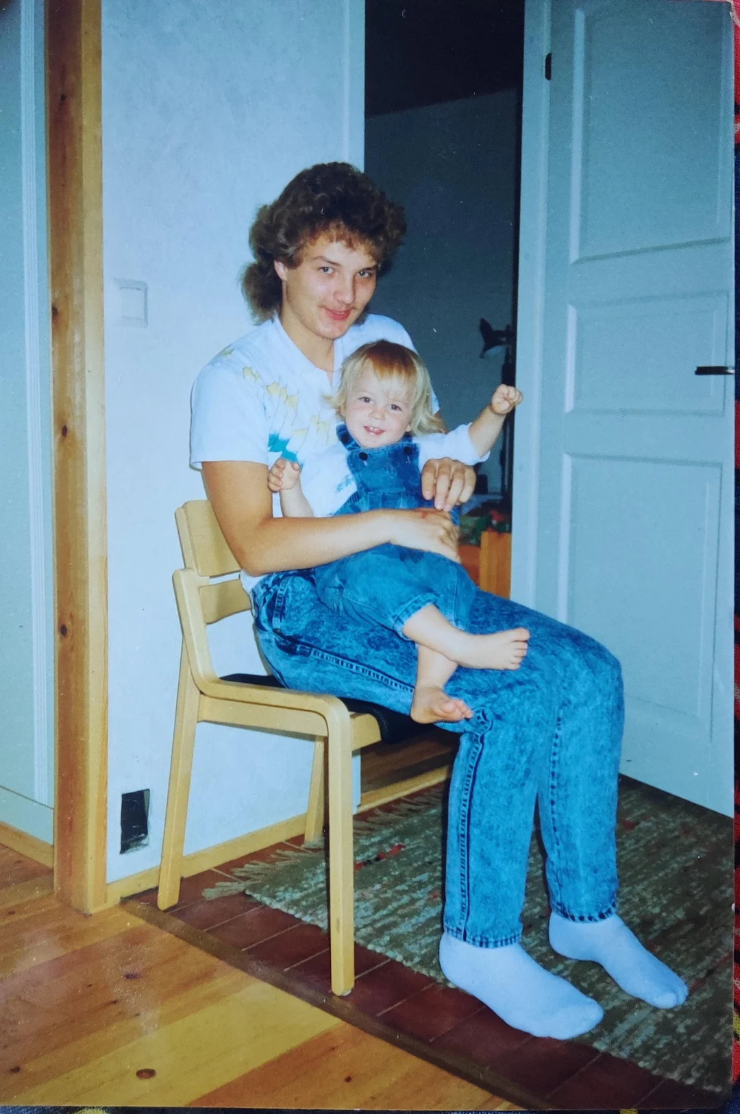Me on my late brother's lap 1990 | Scrolller