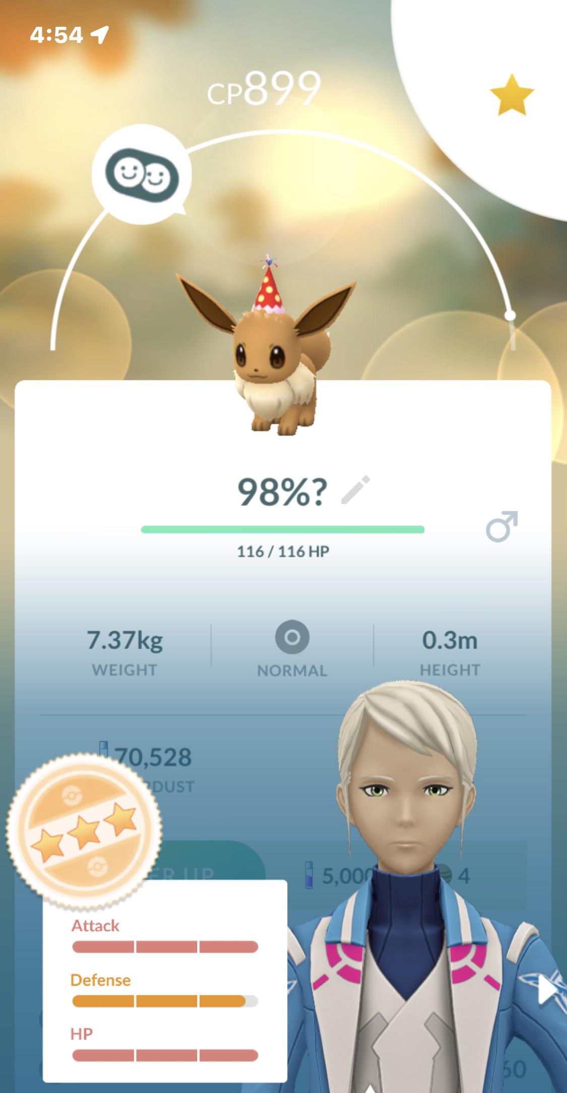 What % is my eevee | Scrolller