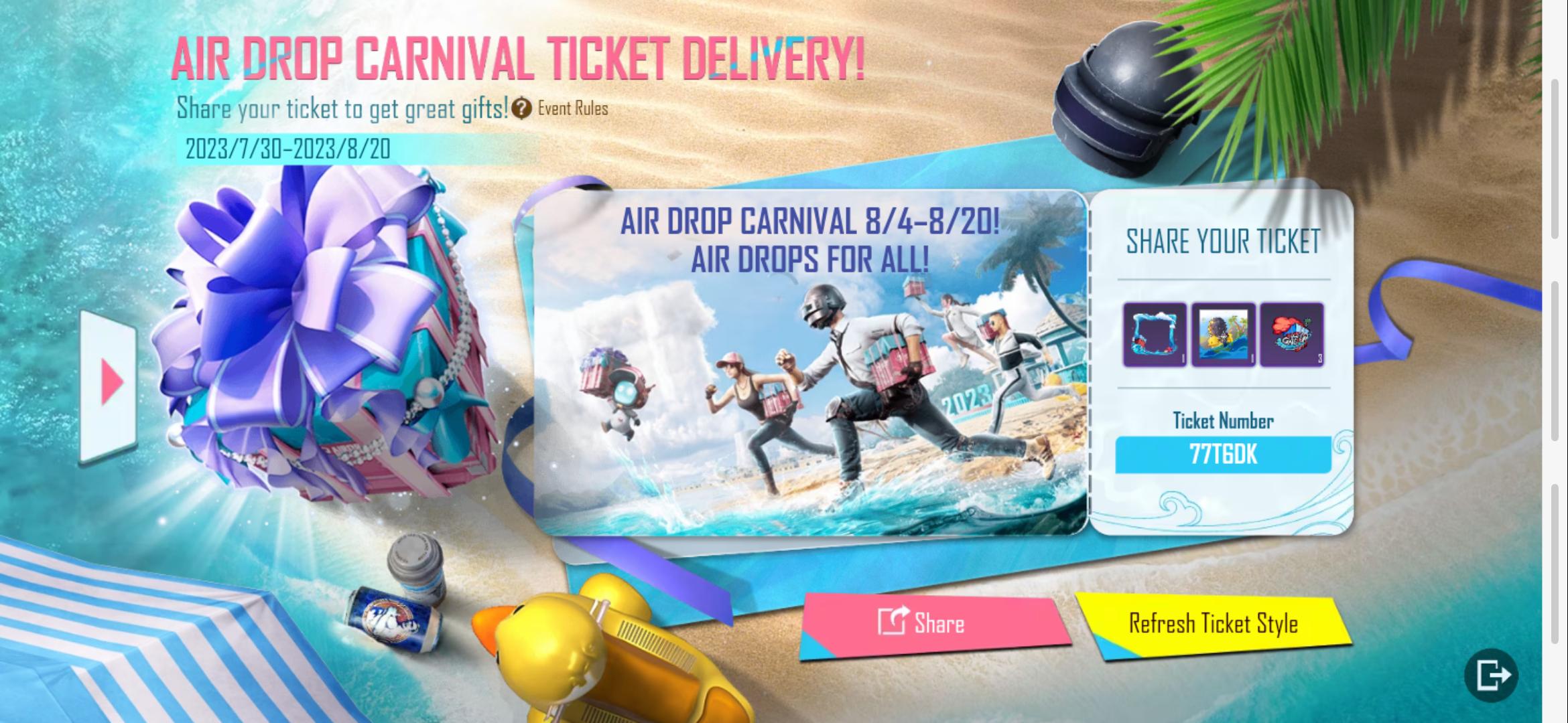 Air Drop Carnival Code | Scrolller