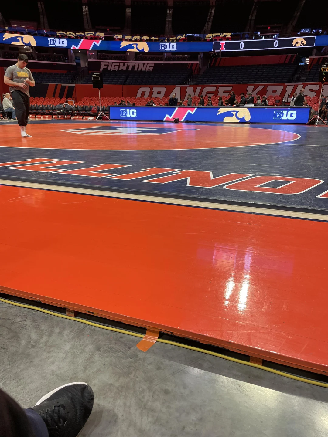 Front row seats to Iowa V Illinois aint so bad | Scrolller