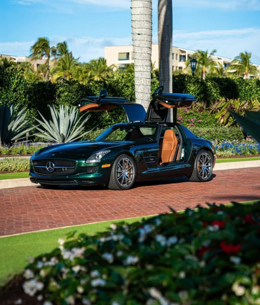 Mercedes-Benz SLS AMG finished in 'Ireland Green' [870 x 1020] | Scrolller