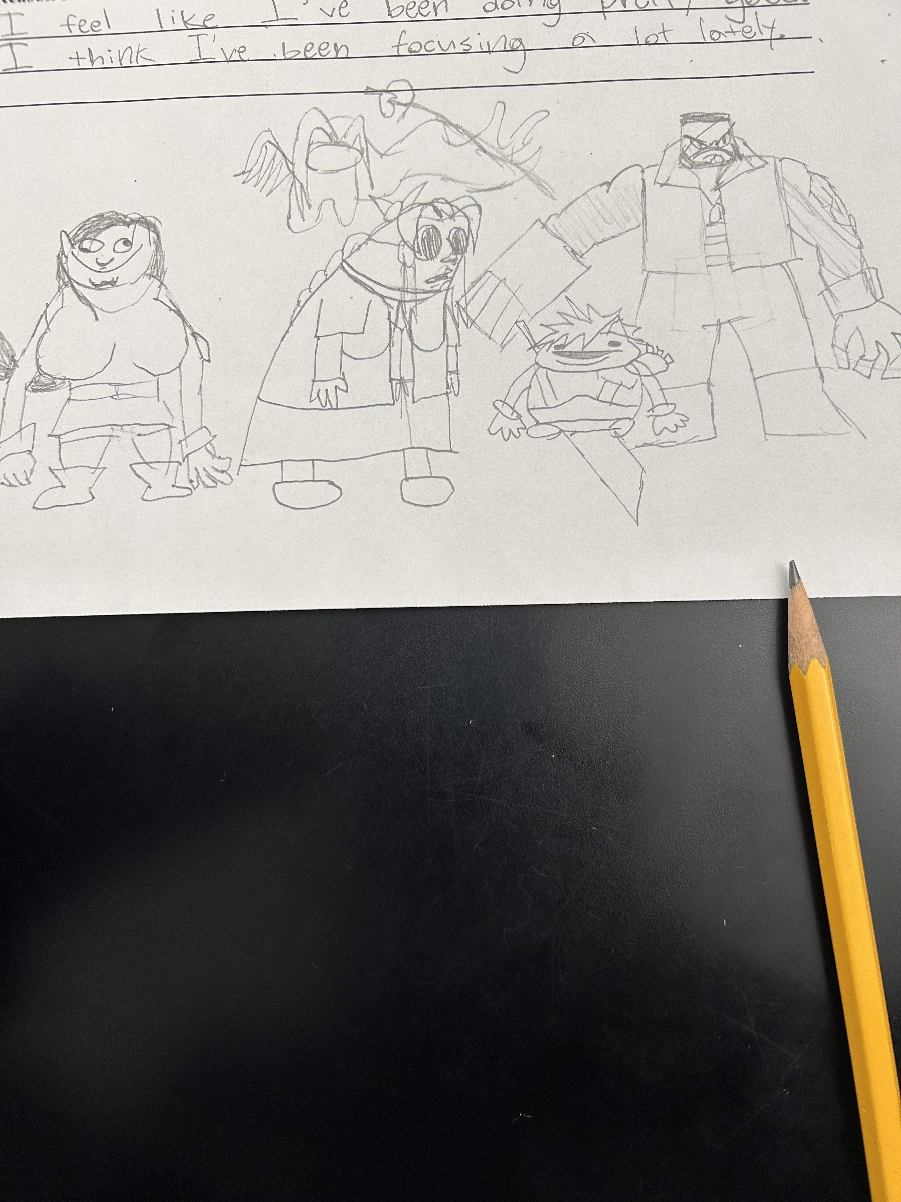 I drew them during class out of boredom. | Scrolller