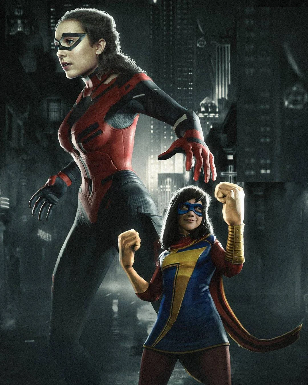 Stature( Emma Furhman ) and Miss Marvel( Iman Vellani ) by Venomhology | Scrolller