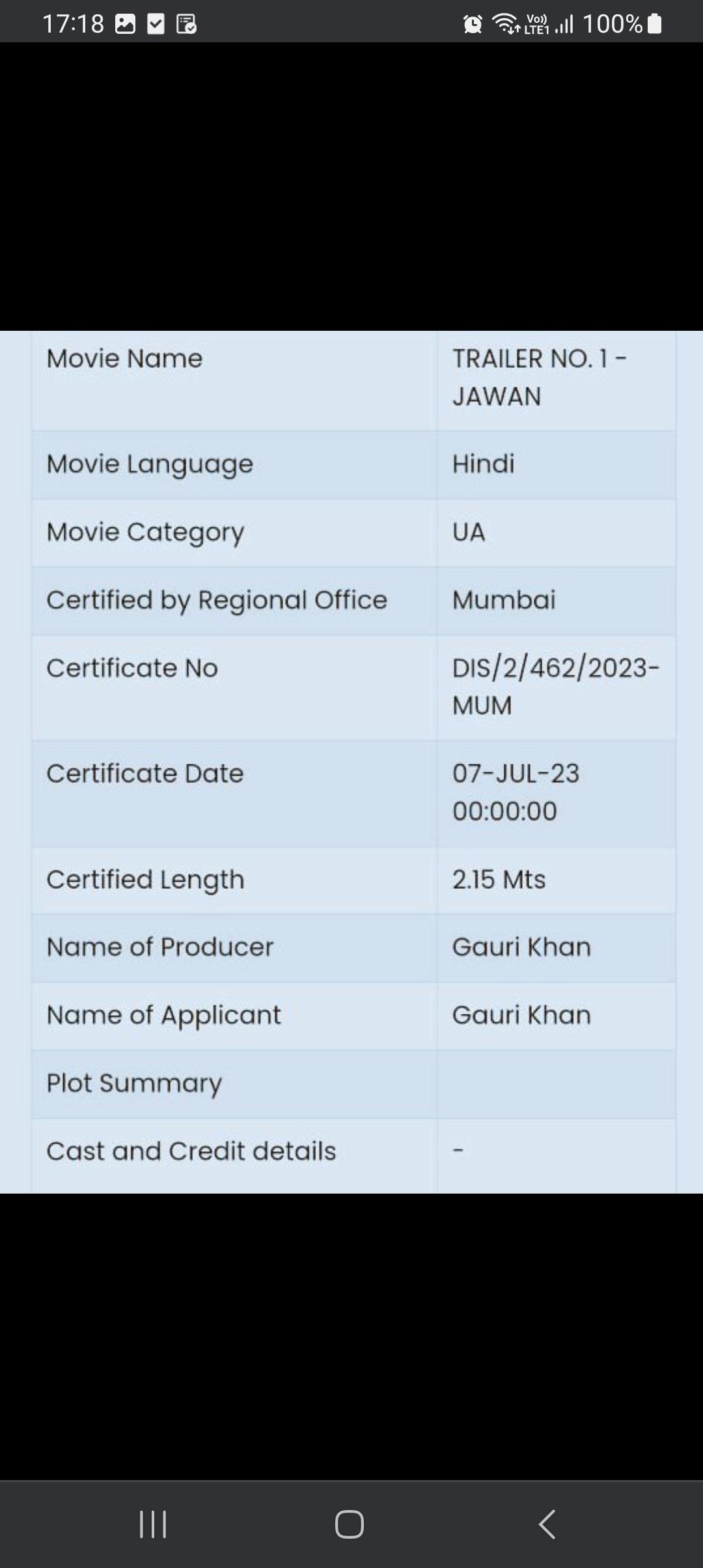 Jawan Trailer Censor Board Report Out !!!!! | Scrolller