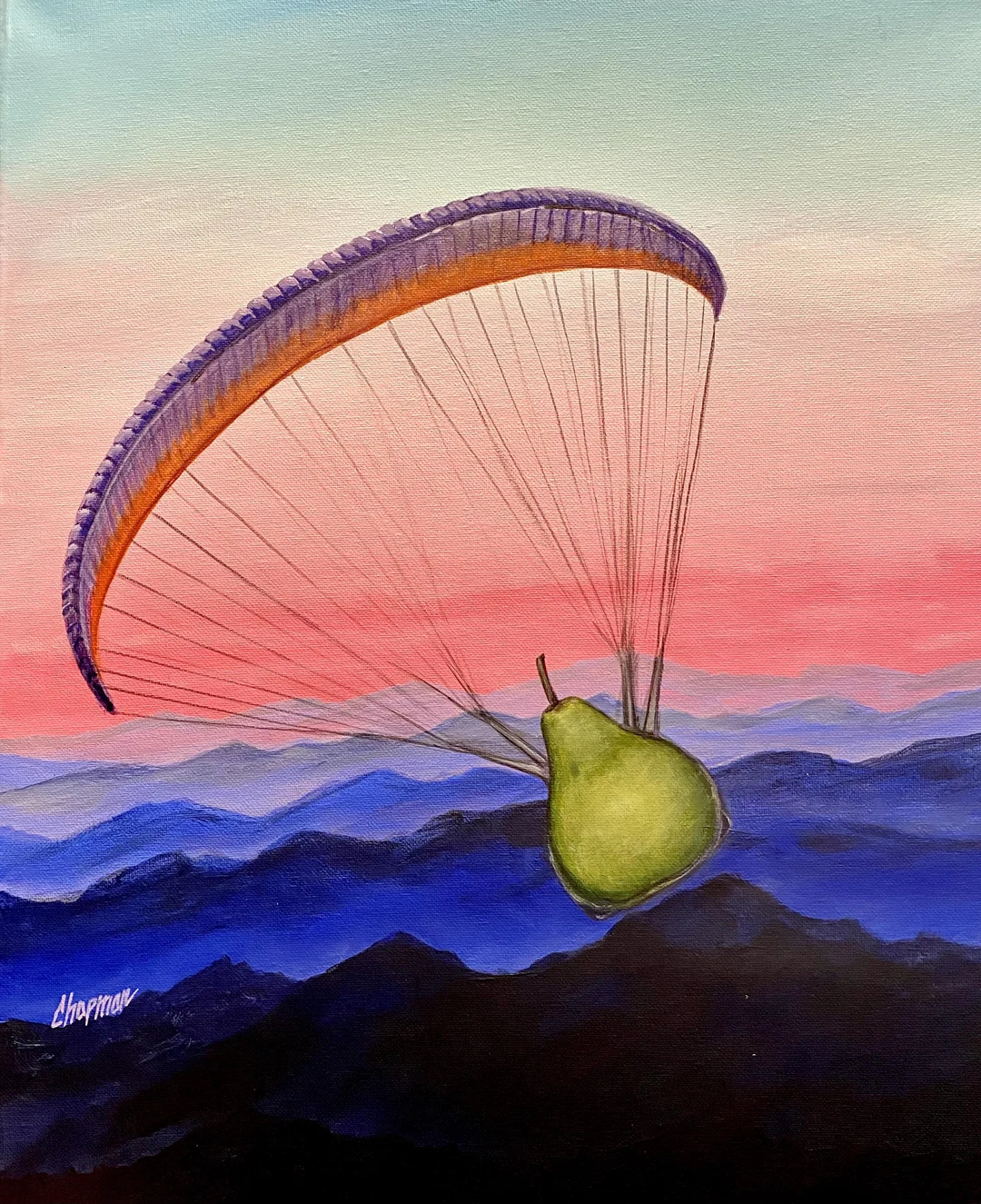 Pearaglider,me,acrylic,2022 | Scrolller