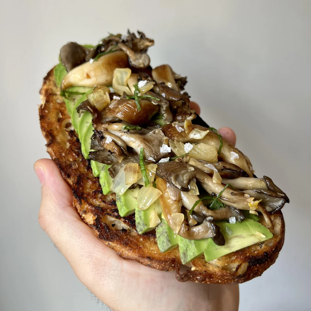 Mushroom Avocado Toast | Scrolller