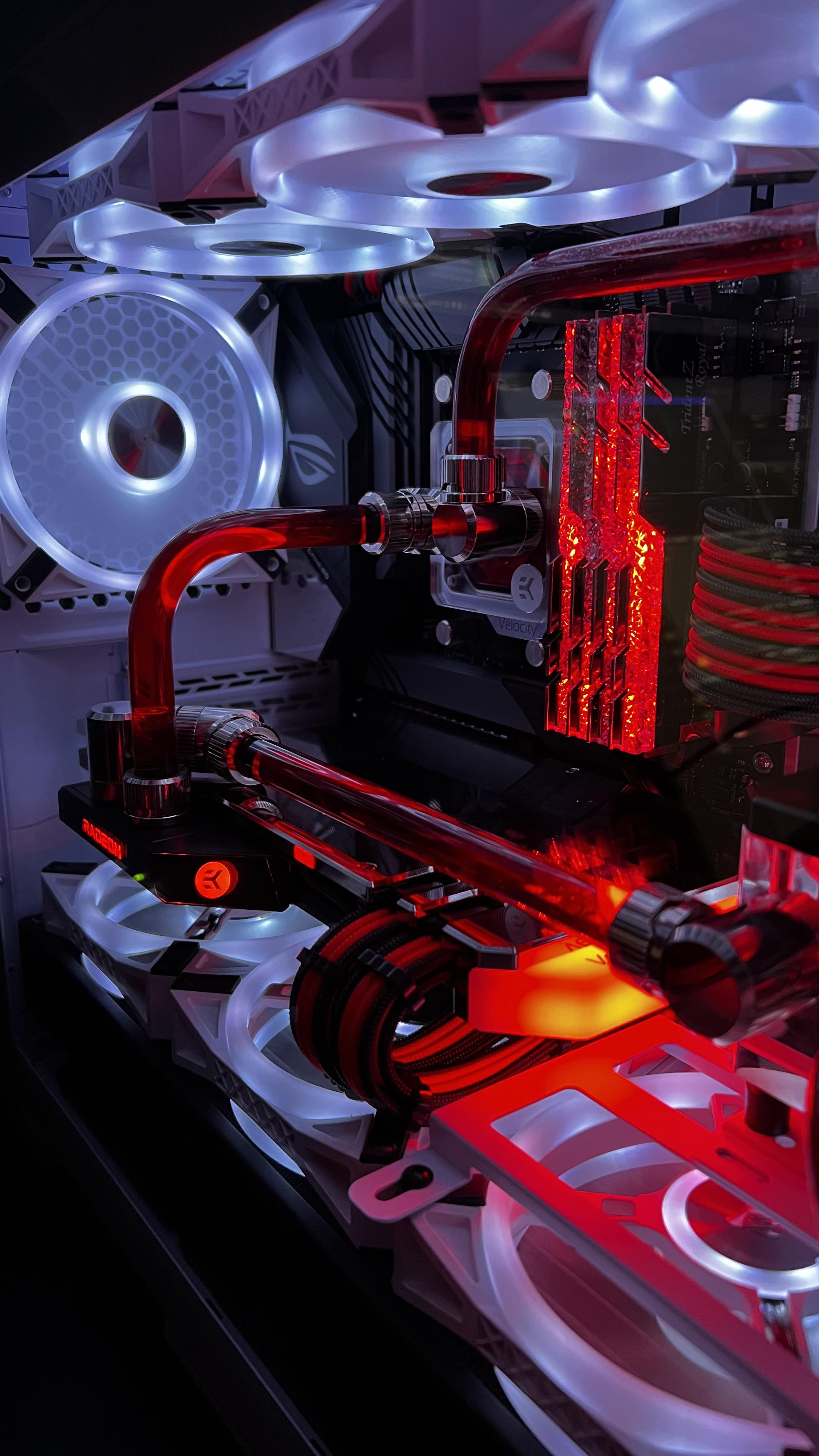 Just did a fluid change. Love this thing! Ekwb blood red | Scrolller