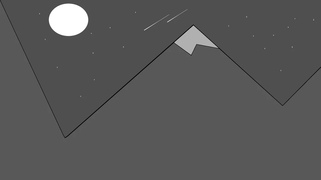 minimal Night mountains [1920x1080] | Scrolller