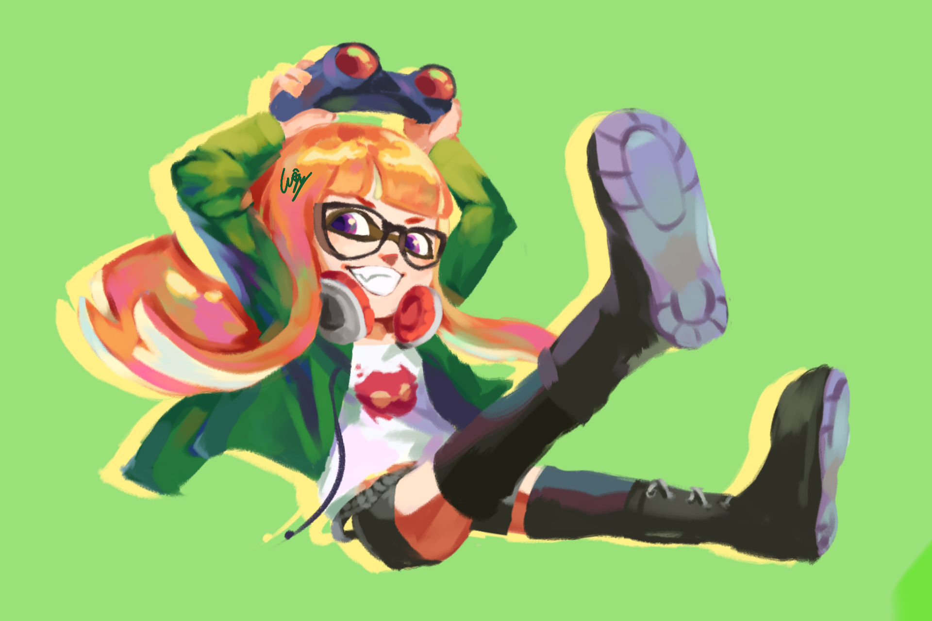 I drew Futaba as an inkling | Scrolller