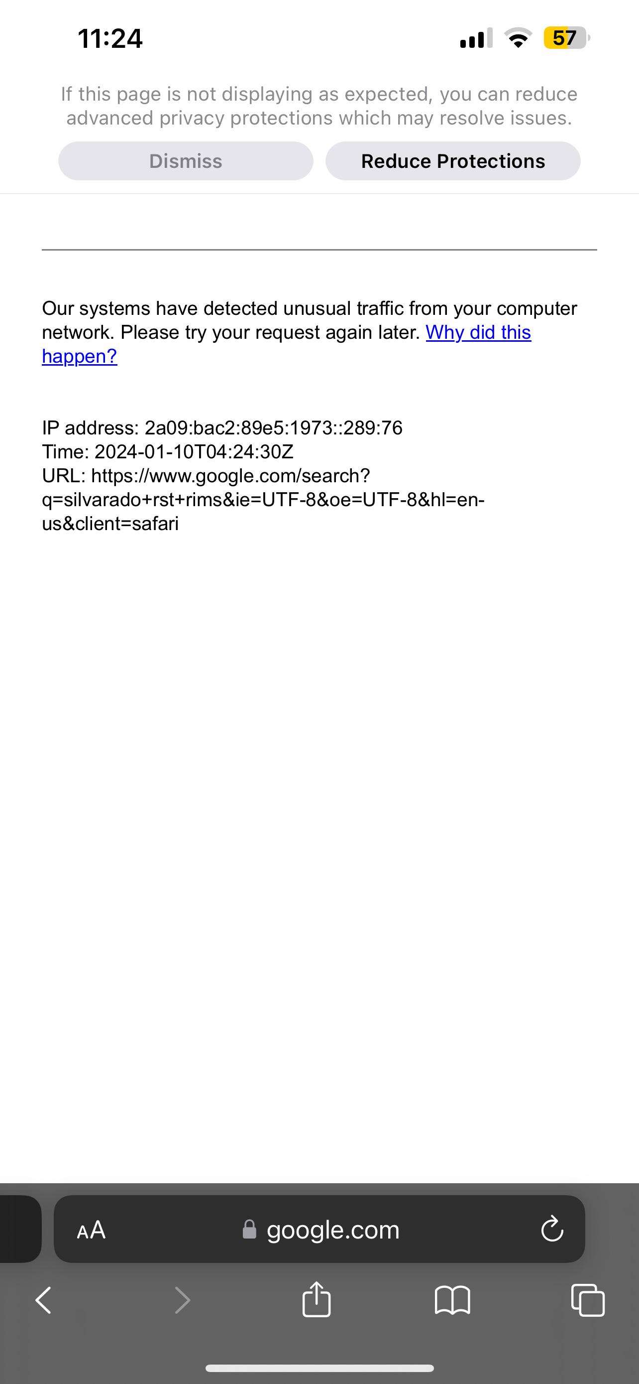 Anyone know how to fix this I get it every single time I search something it’s really annoying ...