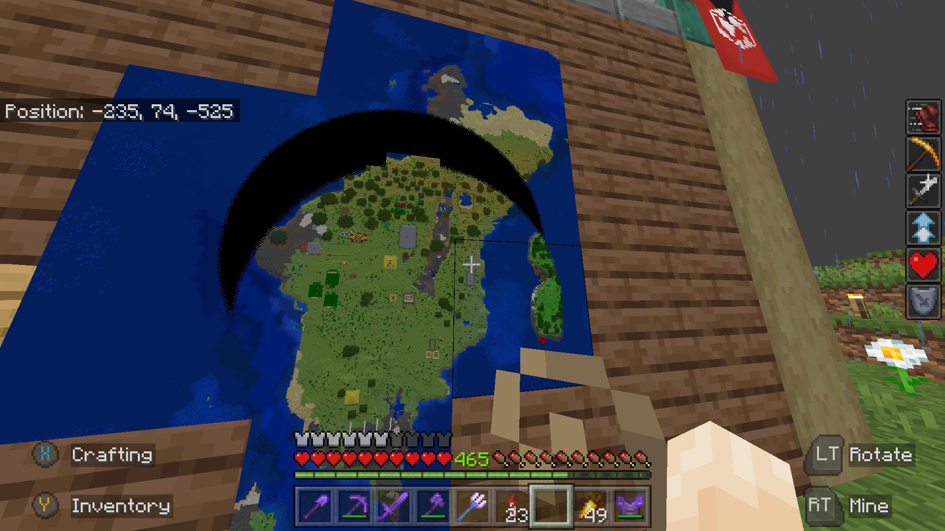 (Minecraft bedrock) Why does my map look like this? It’s happened to both my maps of my island ...