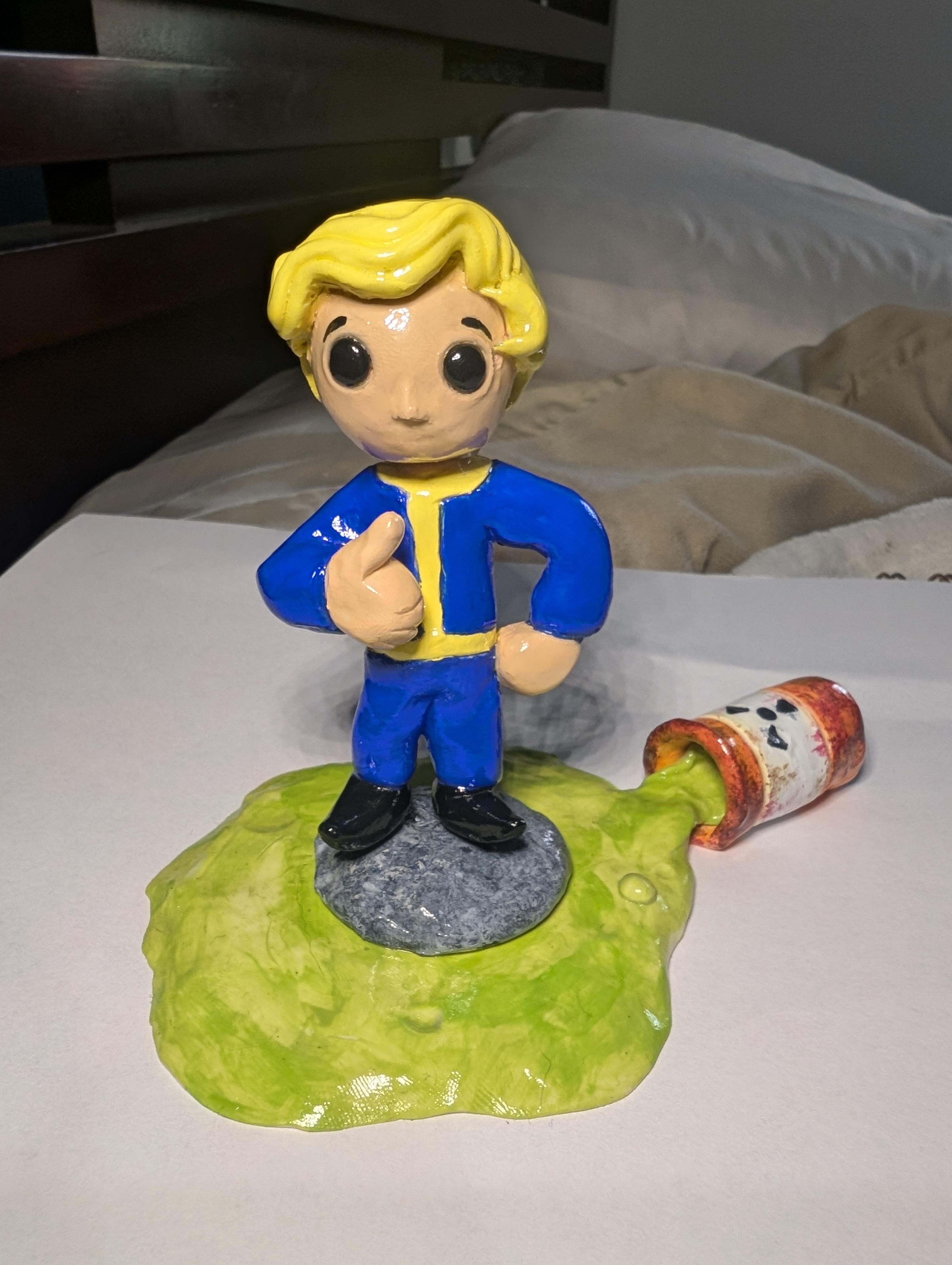 I made a Vault Boy Bobblehead! | Scrolller