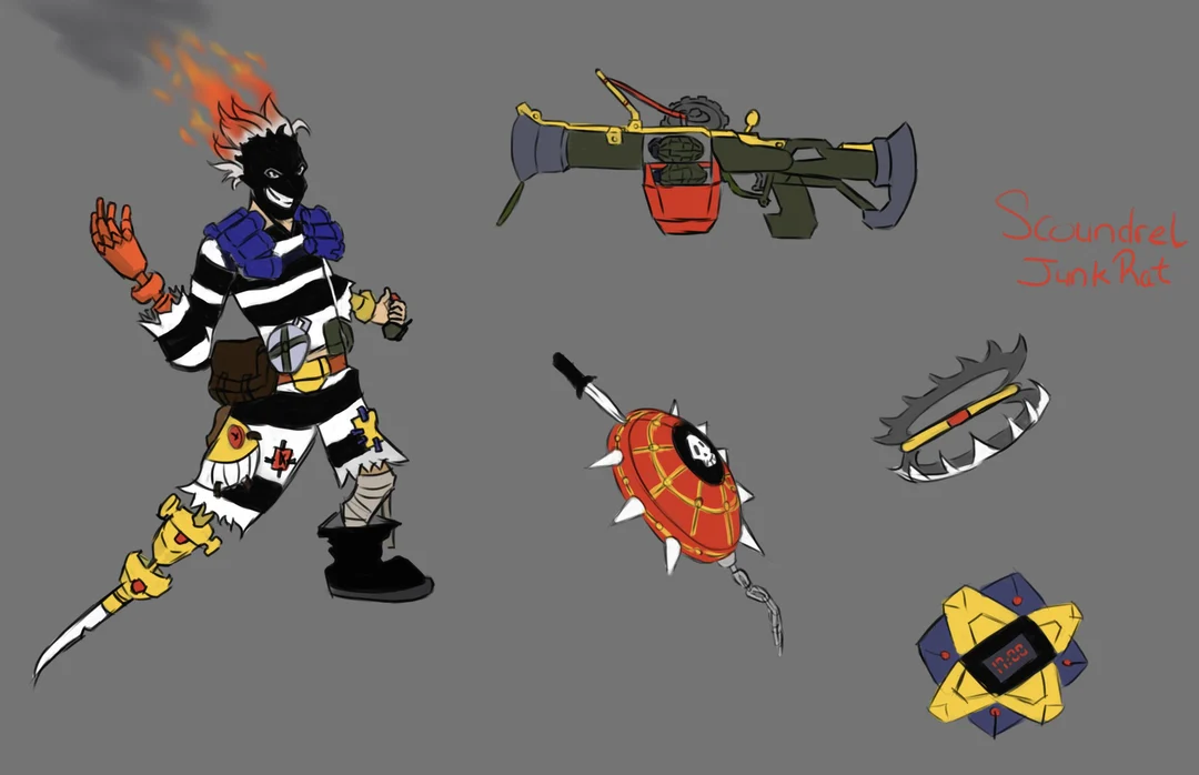 Junkrat Skin Concept | Scrolller