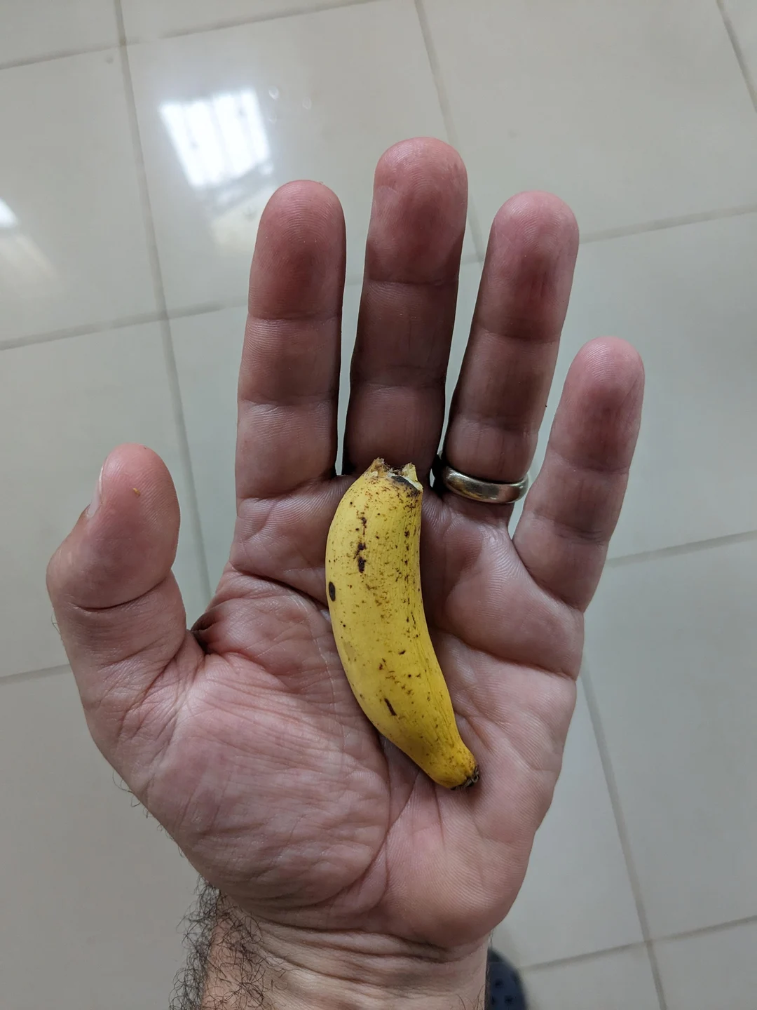 My hand is gigantic, banana for scale | Scrolller