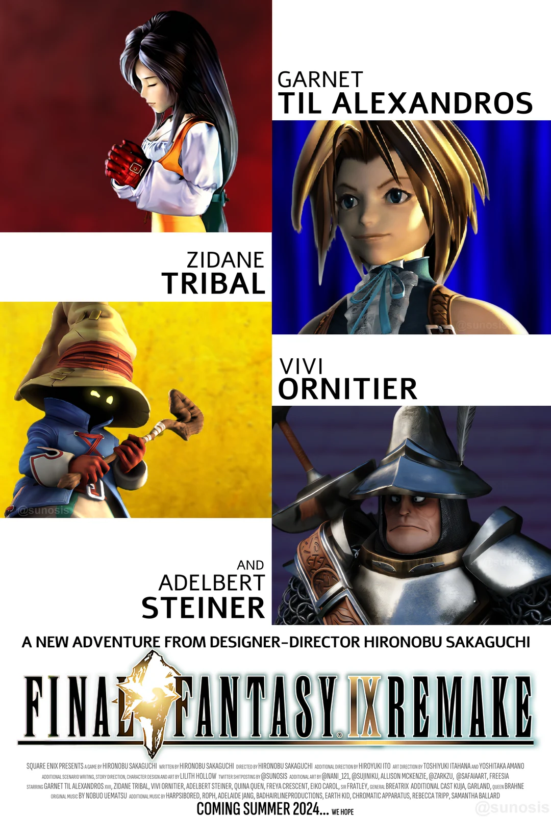Final Fantasy IX Remake poster! Too bad it's not real 😩 | Scrolller
