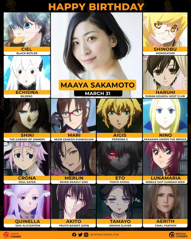 Happy 44th birthday to Sakamoto Maaya who voicing Mari | Scrolller