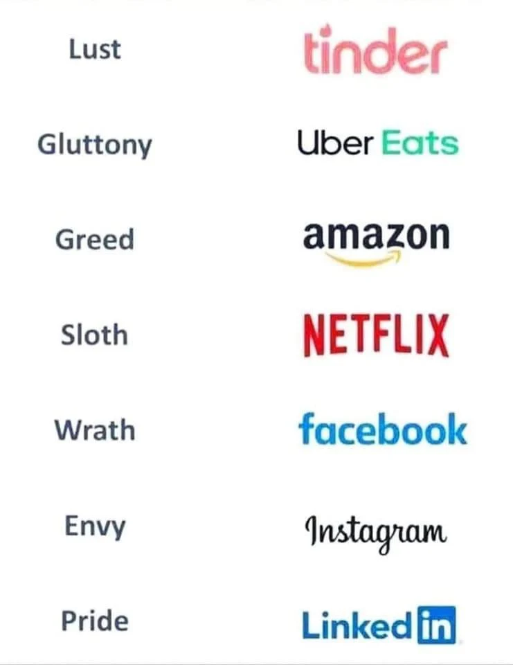 The 7 deadly sins of tech? | Scrolller