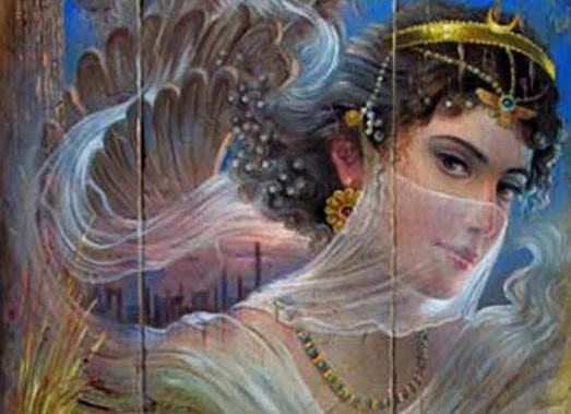 The Persian Water Goddess, Anahita, art by Hojjat Shakiba | Scrolller