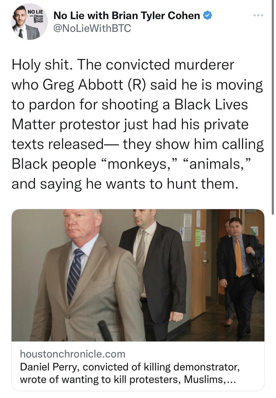 Greg Abbott Wants to Pardon a Racist Murderer | Scrolller