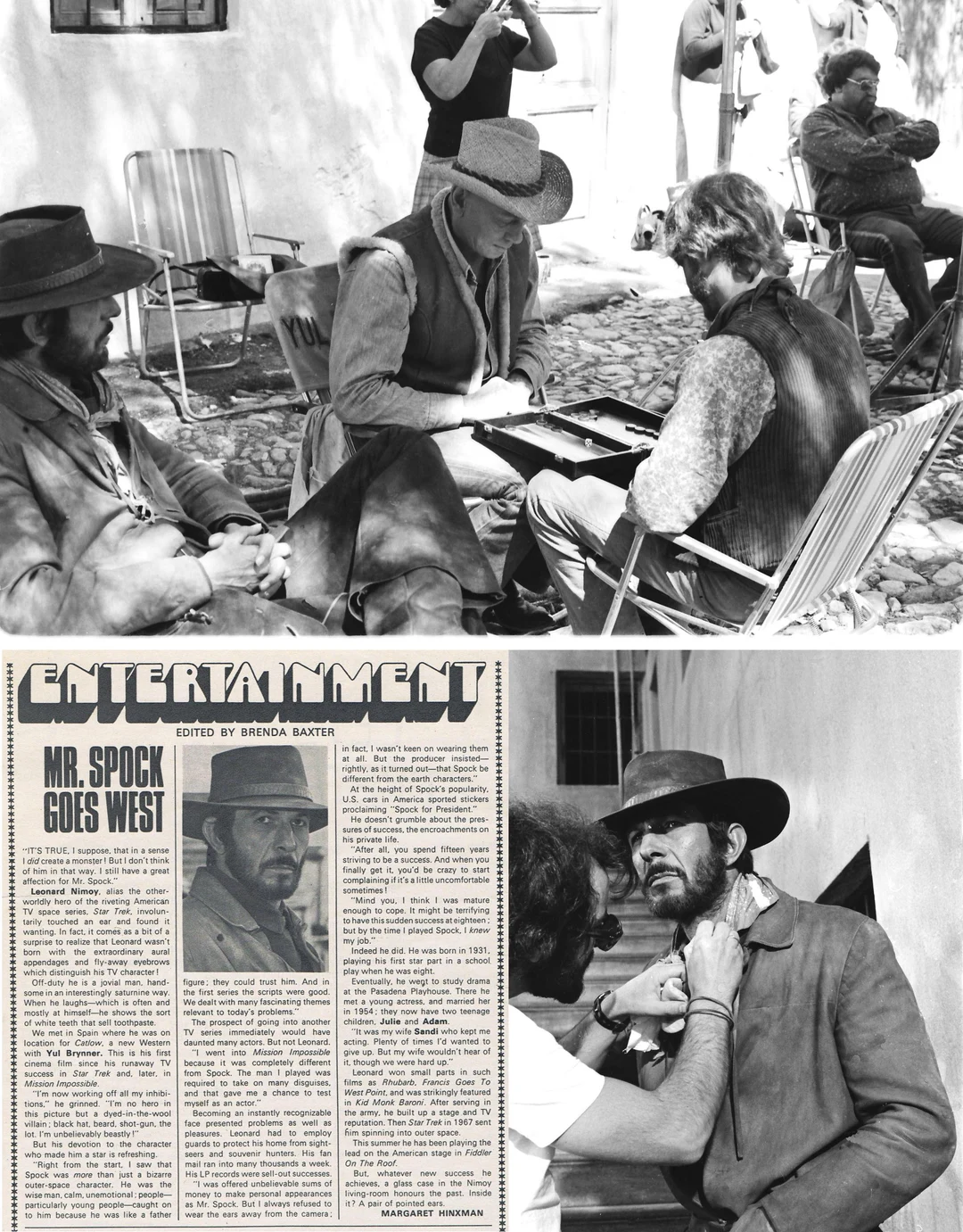Leonard Nimoy during one of the happiest times of his life, was making the spaghetti Western ...