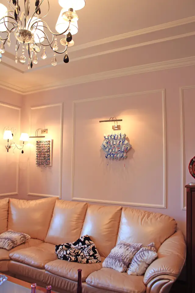 Geometric Abstract Artwork in the interior | Scrolller