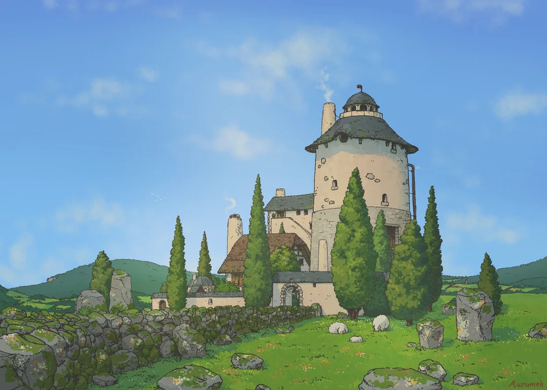 Apothecary's Tower, me, procreate, 2023 | Scrolller