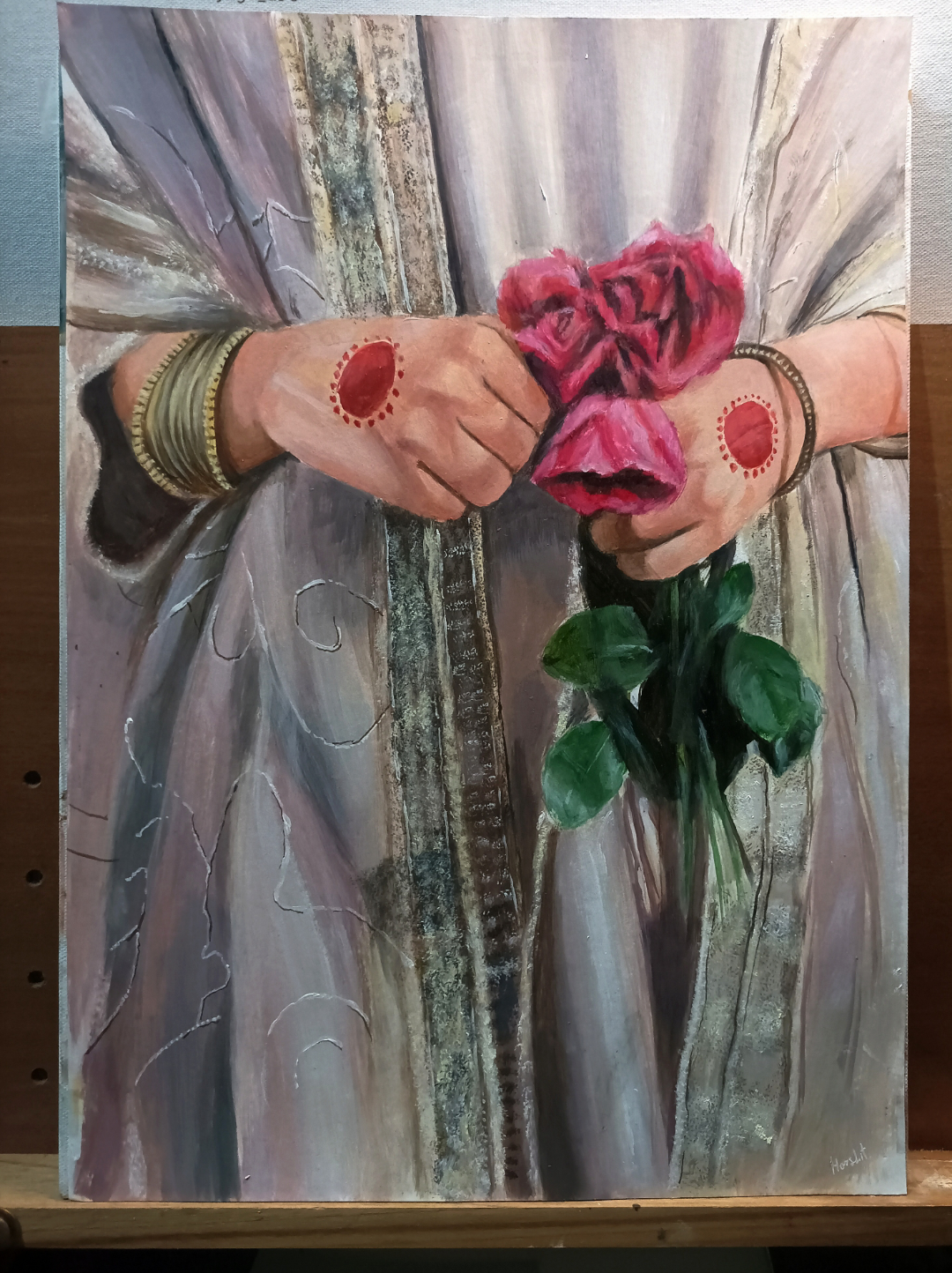 Did an acrylic painting on A3 size (oc) | Scrolller