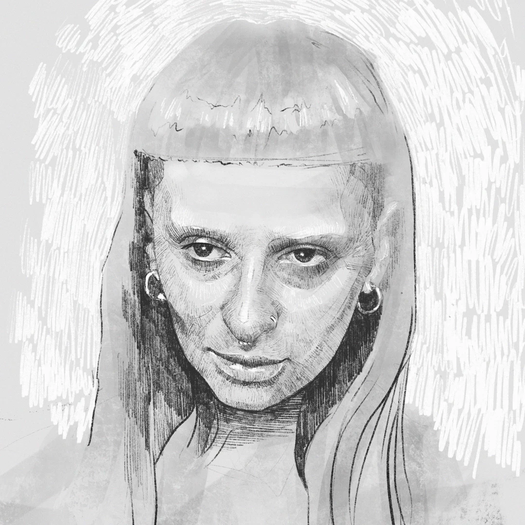 Portrait, Me, Procreate digital drawing, 2022 | Scrolller