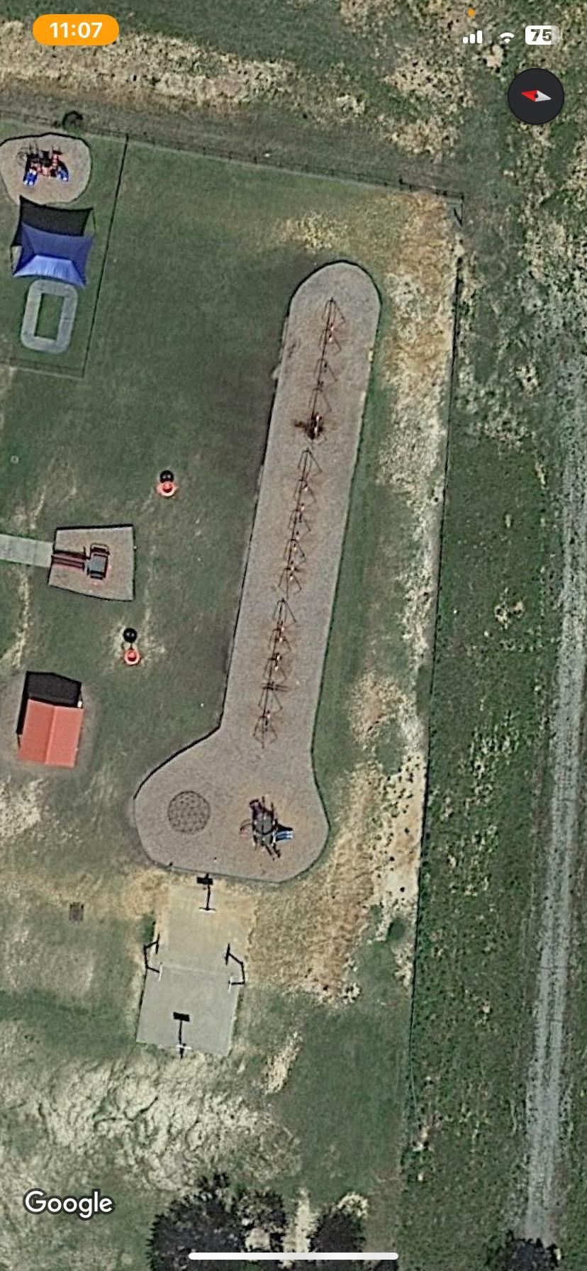 Satellite image of playground | Scrolller
