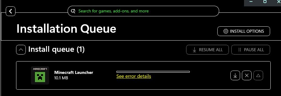 Minecraft launcher download issues. How do I fix this? Ive restarted, and im not out of space ...
