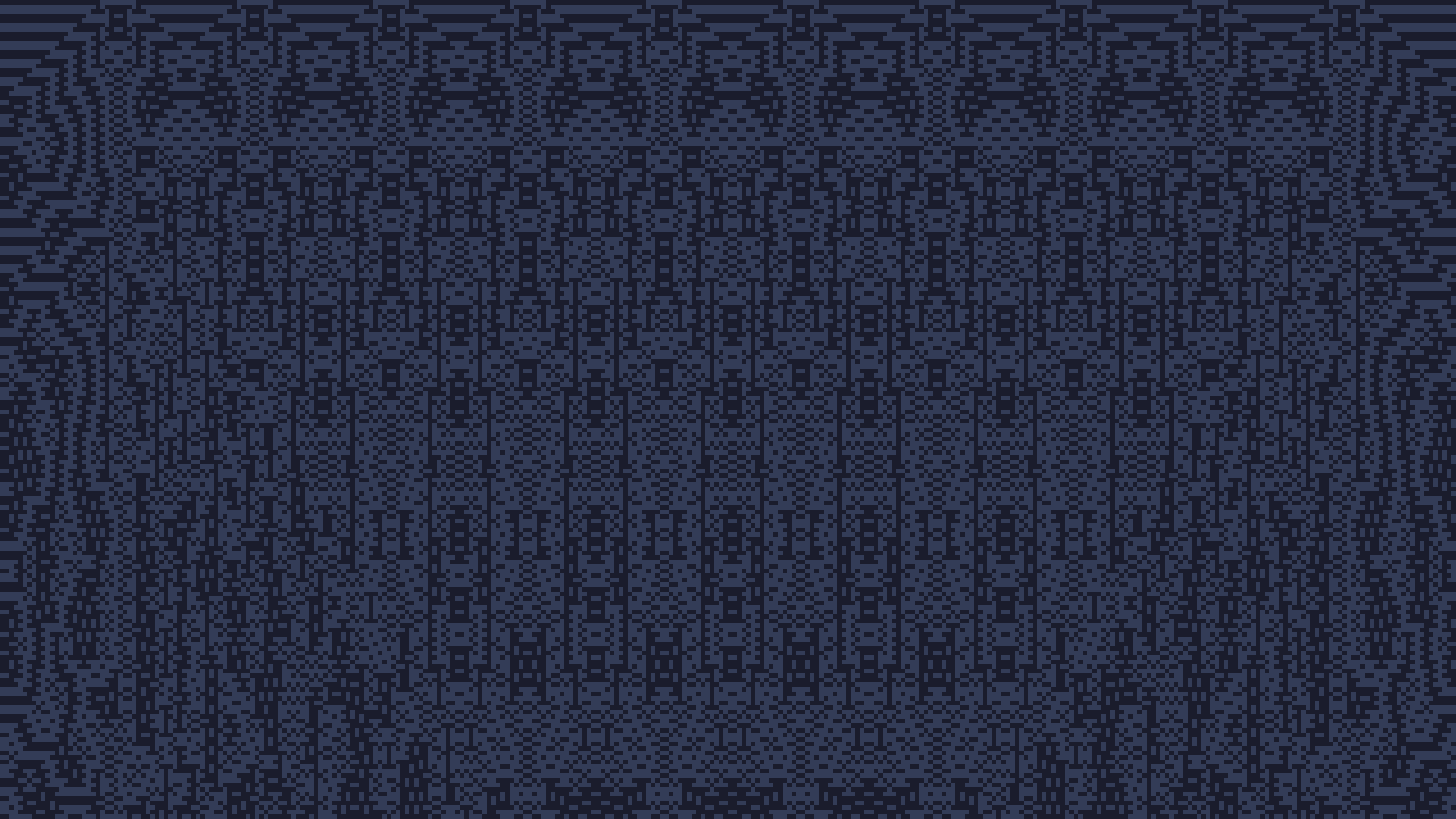 Abstract Bit pattern in two colors [2560x1440] | Scrolller