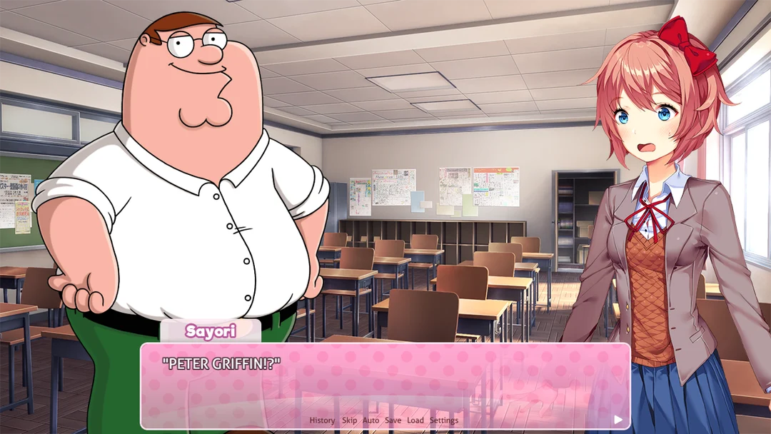 peter griffin in ddlc moment | Scrolller