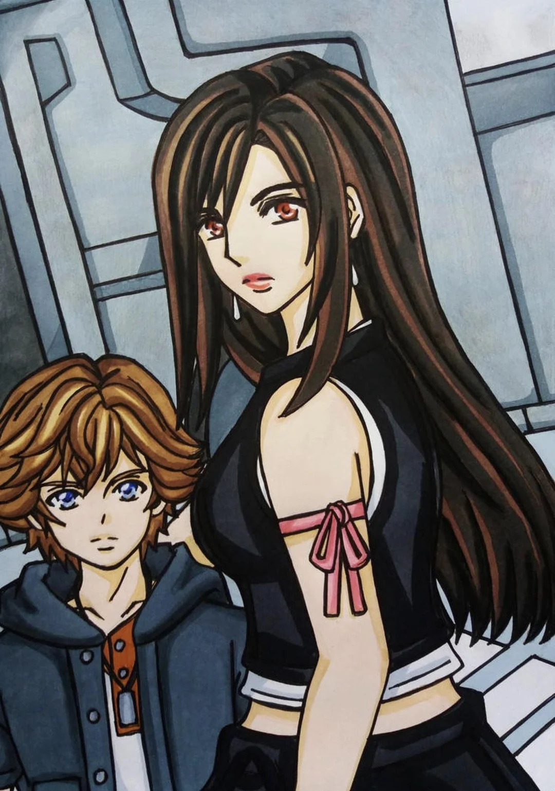 Advent Children: Tifa and Denzel (Art by Dagga19) | Scrolller