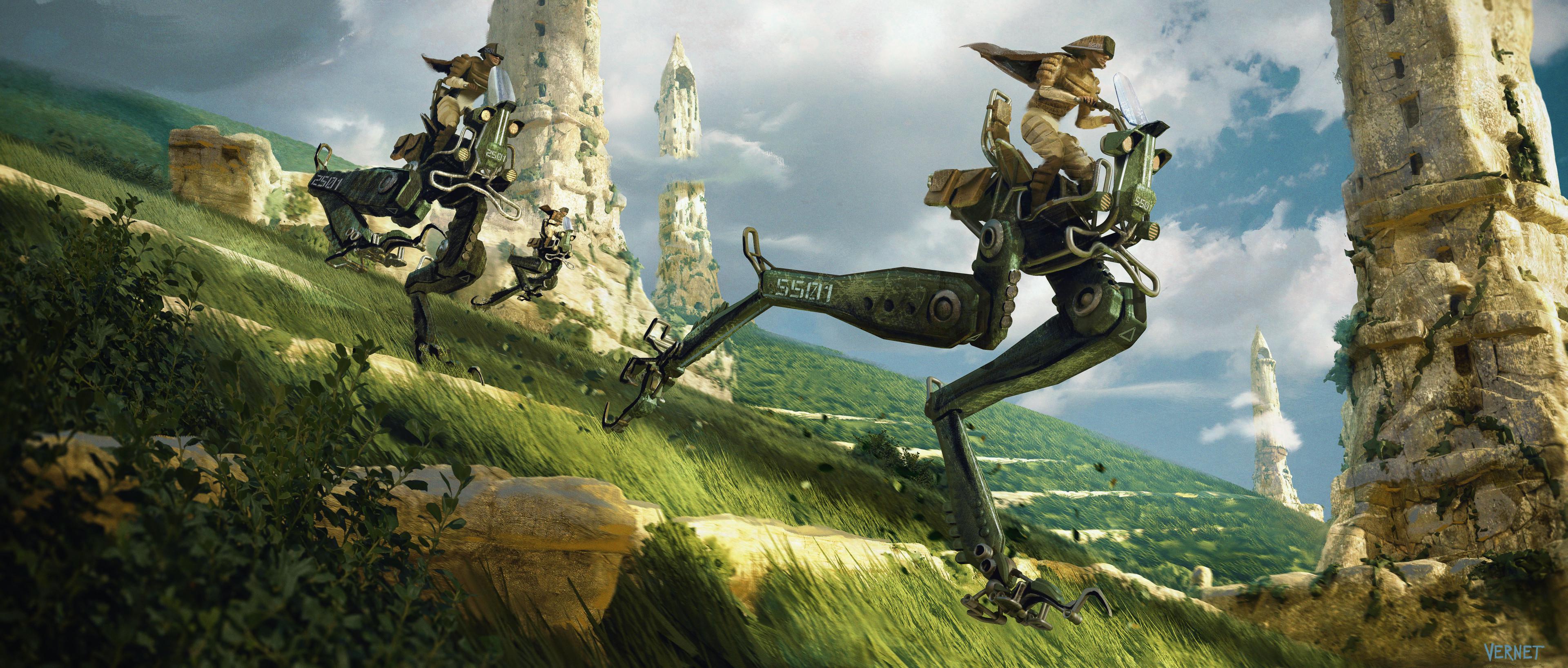 GrassHoppers by artist Yoan Vernet | Scrolller