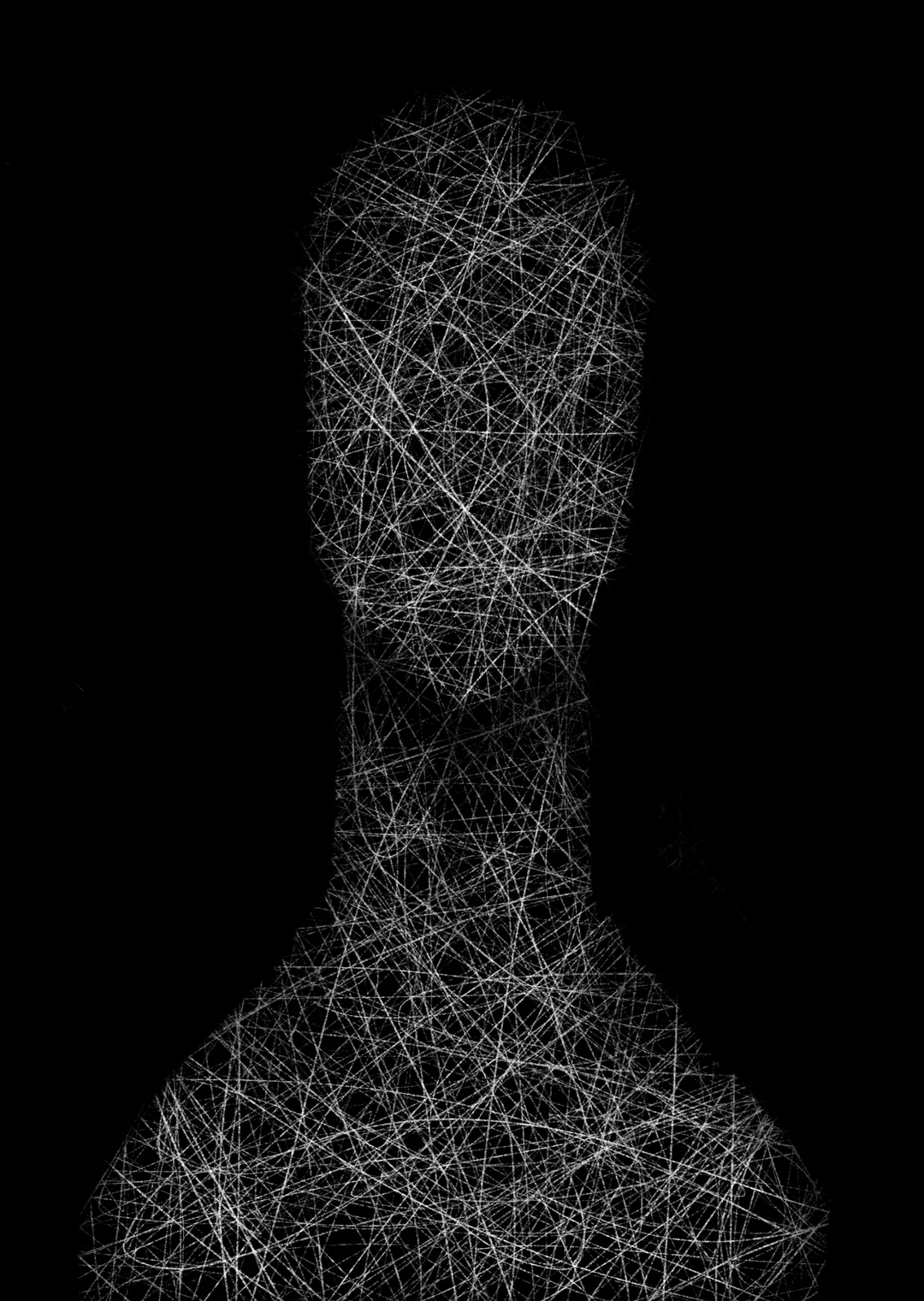 "Faceless", me, digital, 2023. | Scrolller