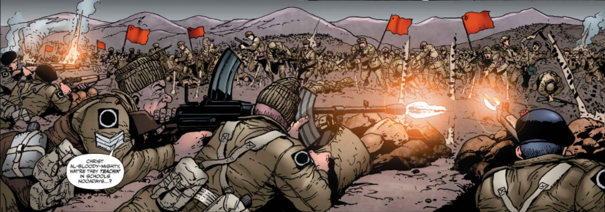 Battle of the Imjin River by Carlos Ezquerra. Part of Garth Ennis's Battlefields comics series ...