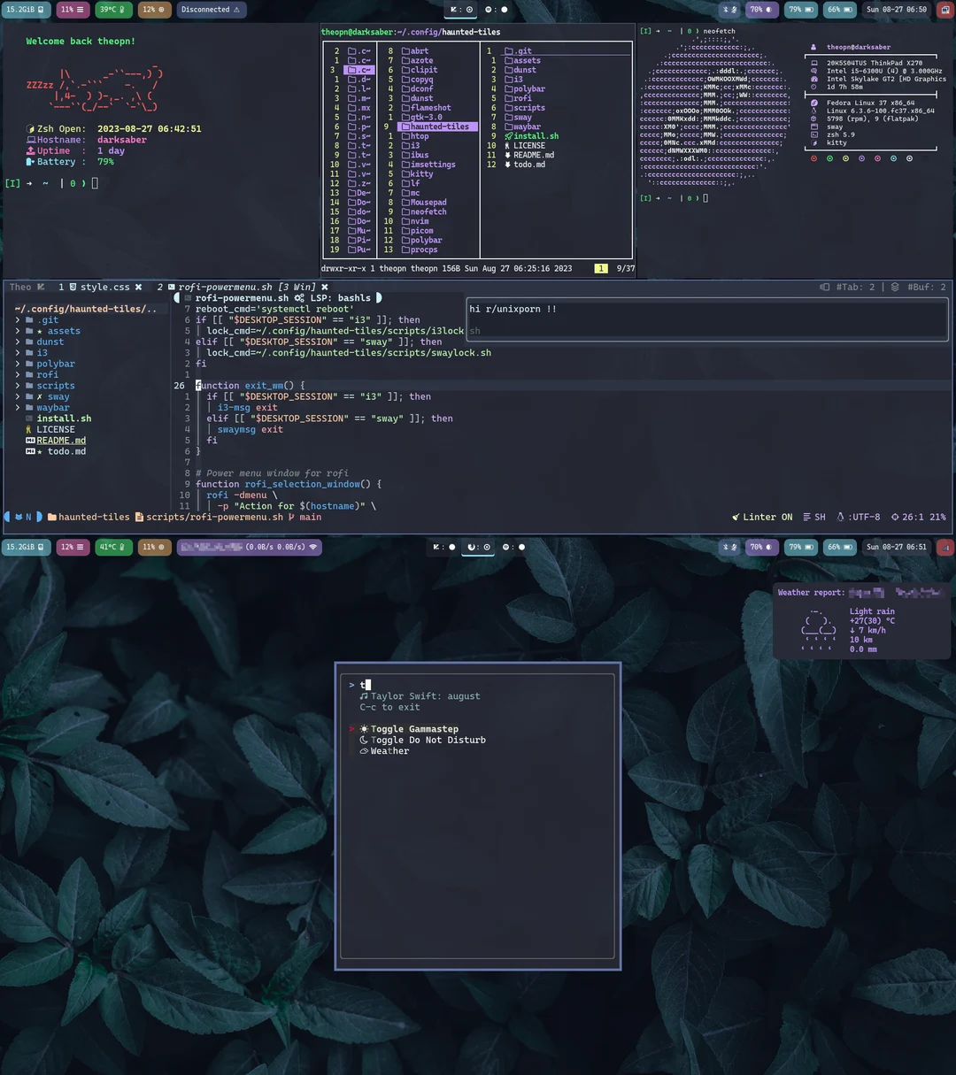Discover more like Unixporn: [Sway] Preparing for the fall with Dracula and Related Content ...