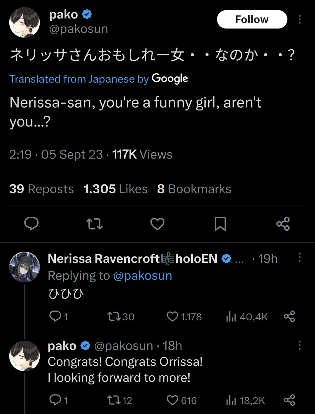 Pako is a Nerissa fan | Scrolller