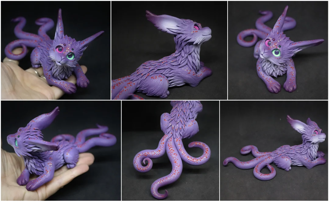 Catoctopus, Me, polymer clay, 2023 | Scrolller