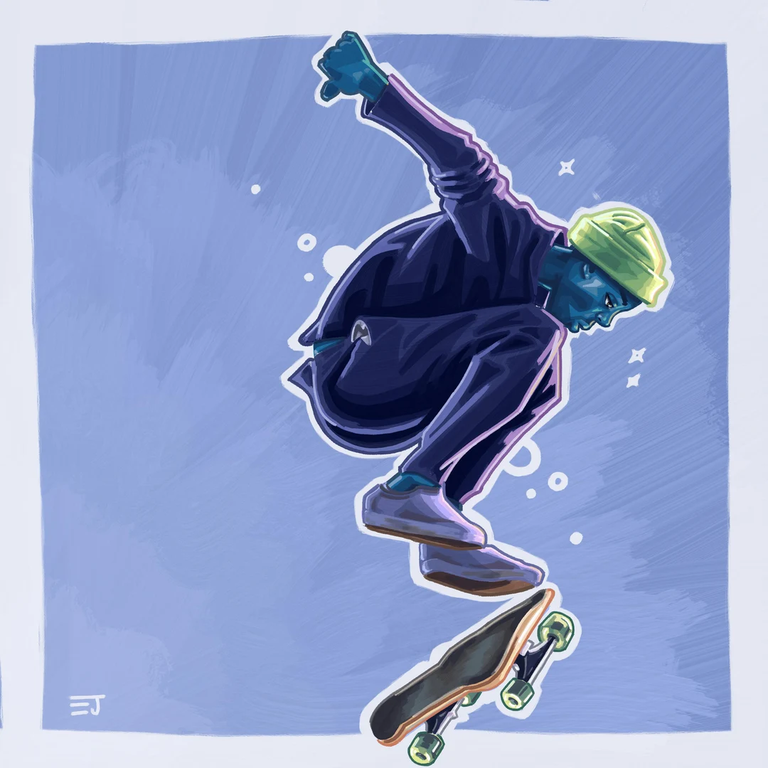 JUMP!, Estabon Jay, digital, 2023 | Scrolller