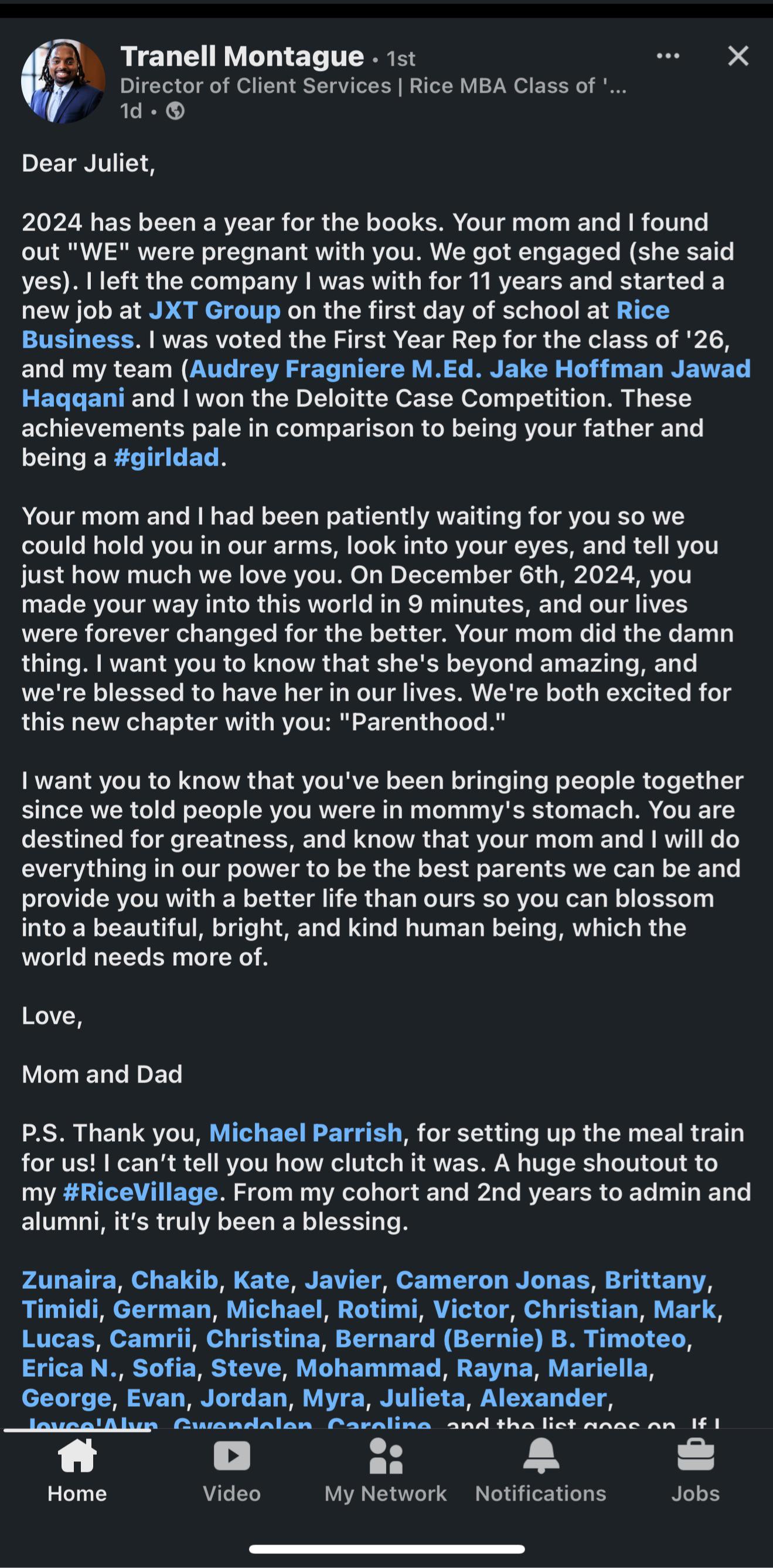 letter to newborn child | Scrolller