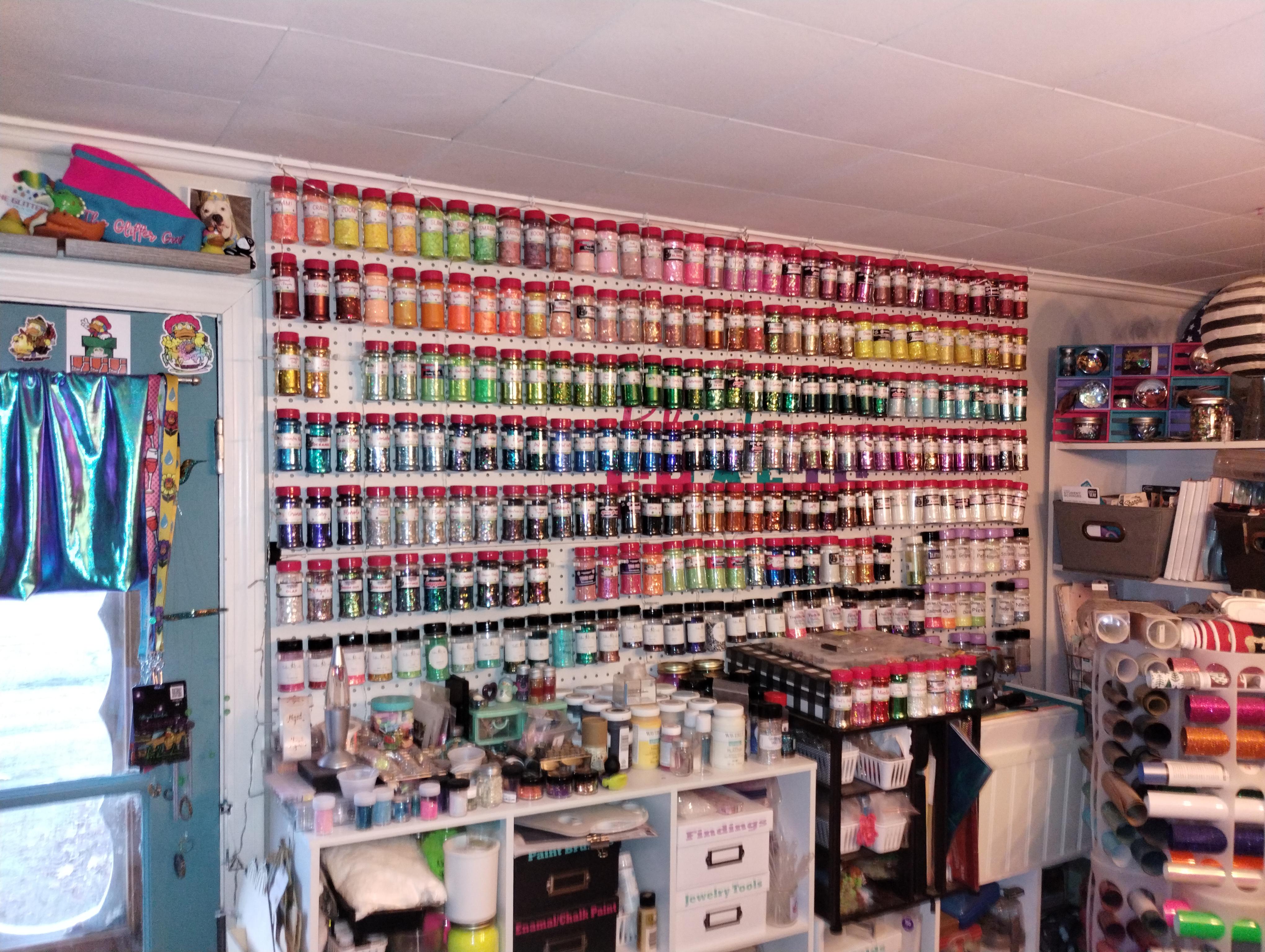 [OC] The glitter wall in a family member's crafting room | Scrolller