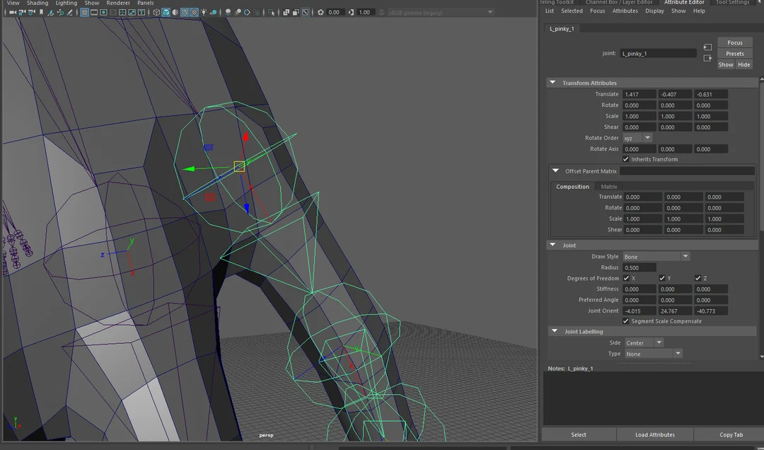 Help! Somehow the translation axis on all of my joints got messed up. How can I fix this without ...