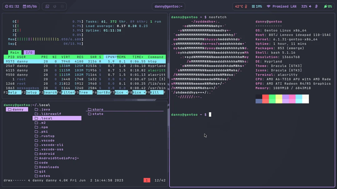 [Hyprland] Dracula | Scrolller