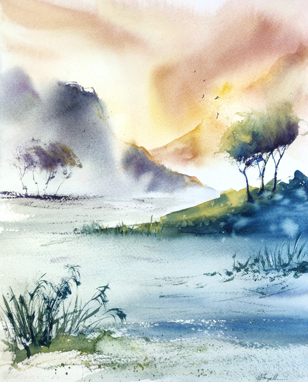 Warm Glow, Me, Watercolour, 2022 | Scrolller