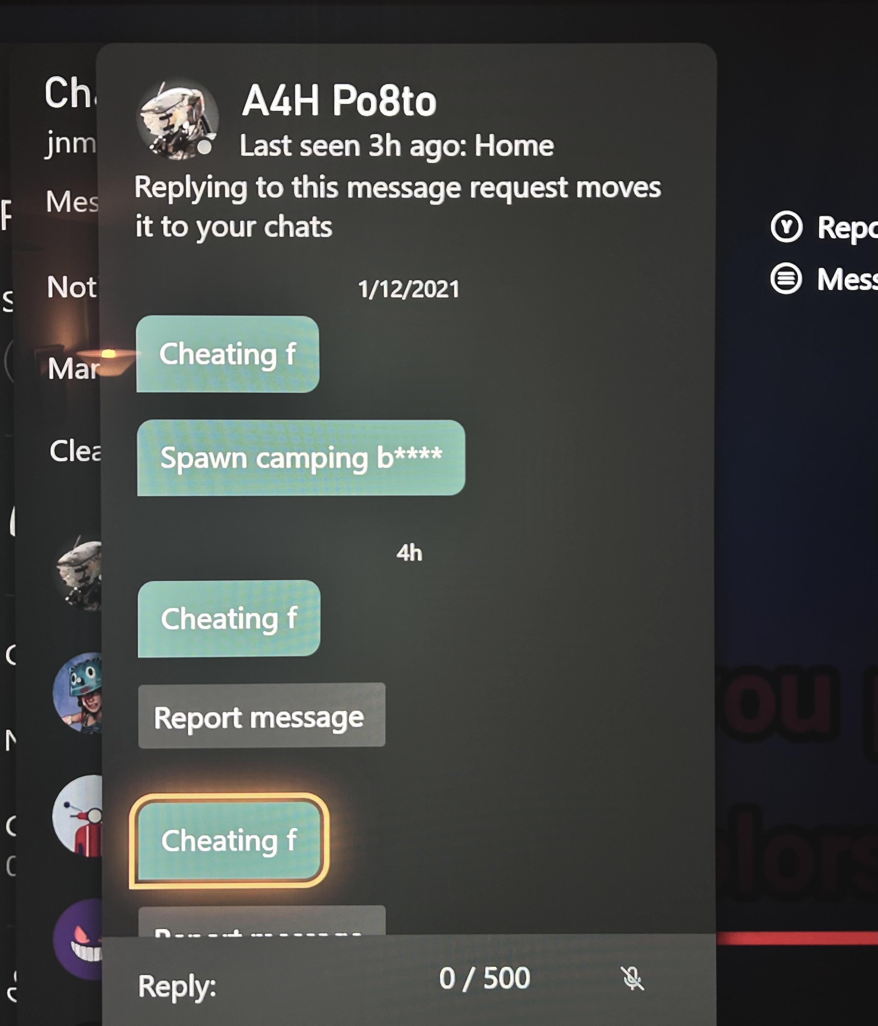 A random guy sent me the exact same rage quit chats almost 3 years apart | Scrolller