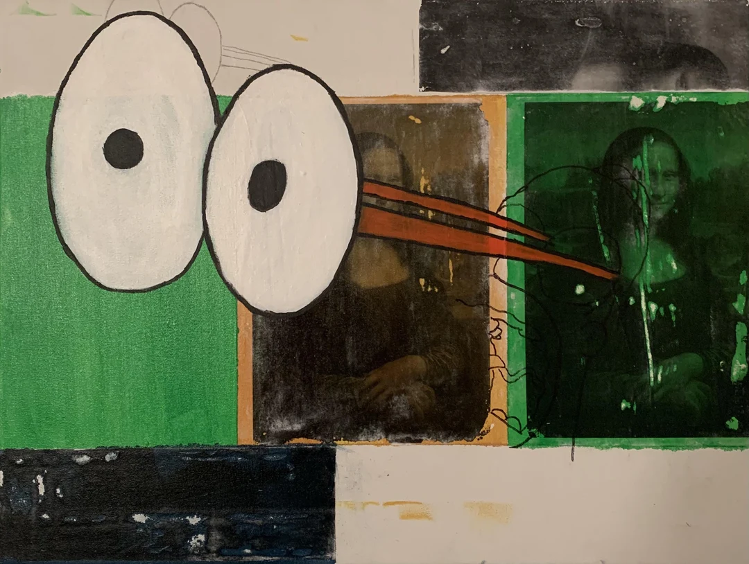 Something’s wrong with Lisa, me, mixed media | Scrolller