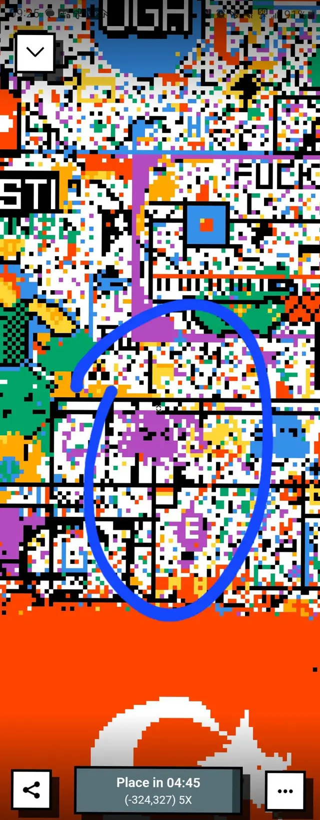 Updated r/place Beam Location | Scrolller